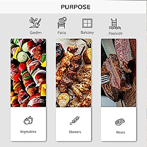 Helikim Portable BBQ Grill, Japanese-Korean Household Wooden Alcohol Stove BBQ Grill with Wooden Base for Indoor Dining Table, Camping, Outdoor Garden BBQ,23cm