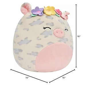 Squishmallows Rare 8-Inch Rosie The Pig with Flower Crown/Headband Plush - Add Rosie to Your Squad, Ultrasoft Stuffed Animal Large Plush Toy, Official Kellytoy Plush (doxl)