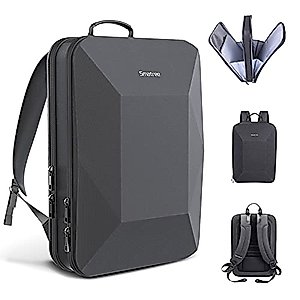 Smatree 15.6-16 inch Laptop Backpack, Hard Waterproof Daypack for Up To 16 inch Macbook Pro 2021, HP Pavilion 15, Acer 15.6 Gaming Laptop,Black