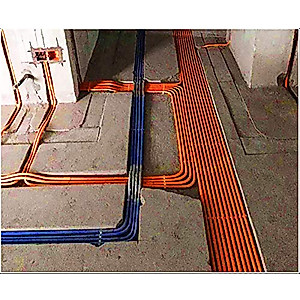 1/2inch PVC U Shaped Pipe Fitting Clamps Clips Water Tube Holder for Water Supply Blue 50pcs (20mm blue)