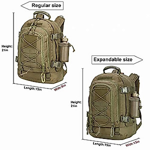 ARMY PANS Backpack for Men Large Military Backpack Tactical Waterproof Backpack for Work,Camping,Hunting,Hiking(GREEN)