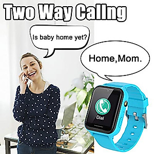 PTHTECHUS Kids Educational Smartwatch with SOS Call Games Music MP3 Flashlight Alarm 1.54-in Color Touchscreen Pedometer Watch is a Gift for Boys Girls Instead of Mobile Phone