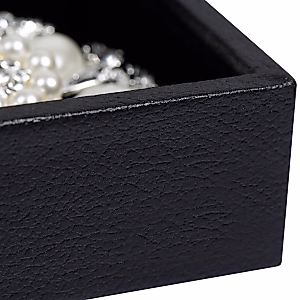 Stratalife Ring Organizer for Jewelry Ring Storage Stackable Drawer Ring Display Tray Jewelry Holder Black Showcase for Multiple Rings Drawer Inserts (100 Slot Rings)