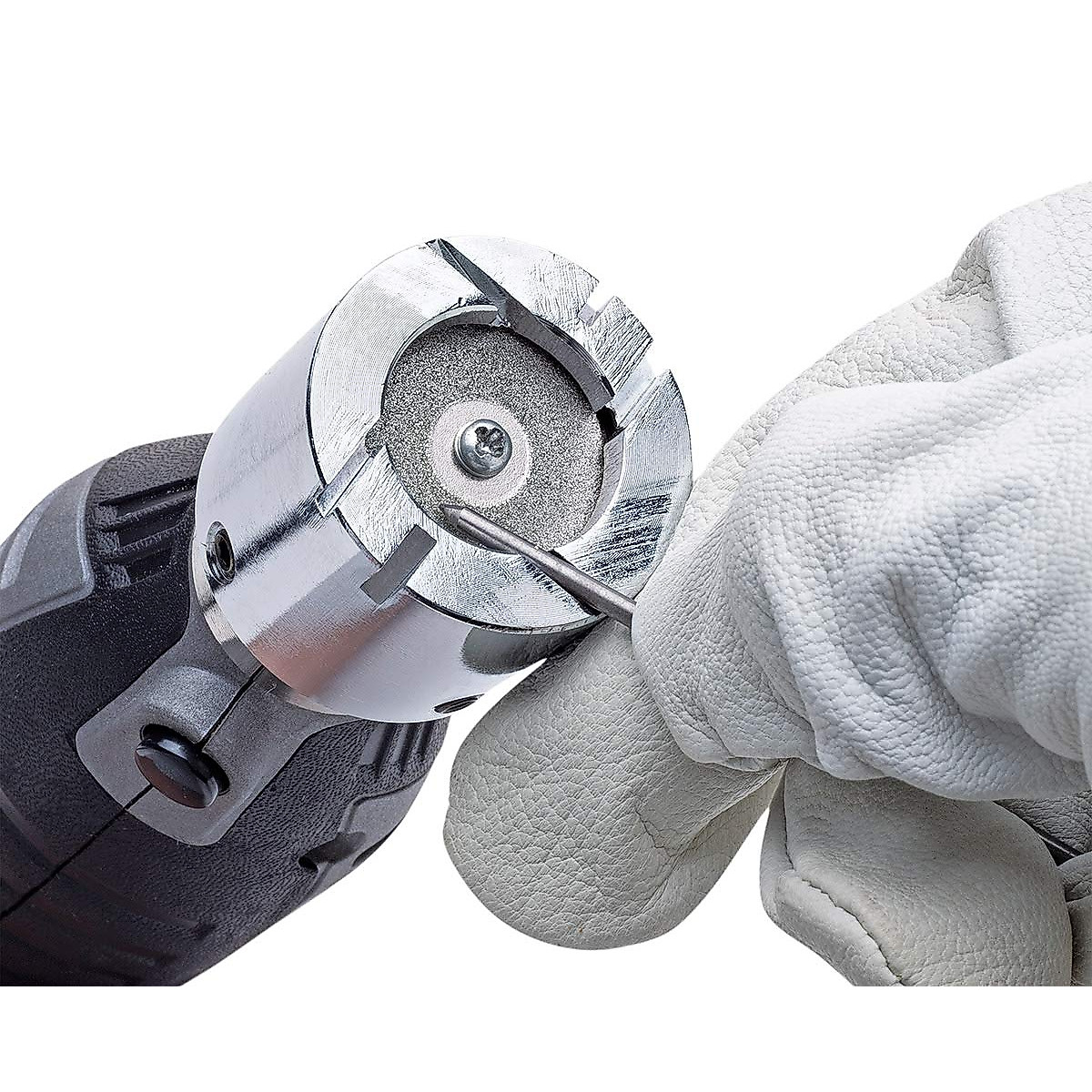 Eastwood TG1800 Tig Welder Tungsten Sharpener | Fit's 1/16” and 3/32” Tungstens | Handheld Tungsten Grinder for Better Welds | Grinds 10° and 22.5° Angles | Tig Welding Accessories | Corded 120 VAC