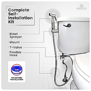 Bidet Sprayer for Toilet, Handheld Bidet Sprayer Attachment, Cloth Diaper Shower Spray Washer for Bathroom – Bidet Handheld Toilet Water Sprayer - Easy 10-Minute Installation