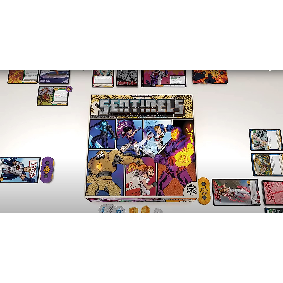 Greater Than Games | Sentinels of The Multiverse: Definitive Edition | Cooperative Strategy Board Game | 1 to 5 Players | 30+ Minutes | Ages 14+