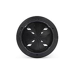 Thetford Thermovent 4 inch Ducted Heat Vent with Damper Black PN 94268