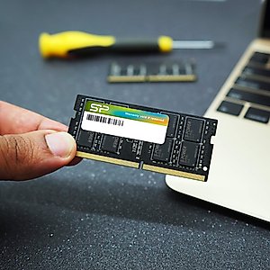 Silicon Power DDR4 32GB (2x16GB) 2666MHz 260-pin CL19 1.2V SODIMM Laptop RAM Computer Memory SU032GBSFU266B22AB