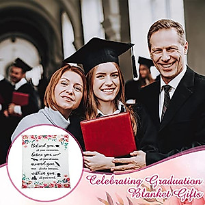 Graduation Gifts for Women Behind You All Your Memories Throw Blankets for College Student Friends Graduation Soft Warm Cozy Lightweight Decorative Blanket for Couch, Bed, Sofa and Graduation Party