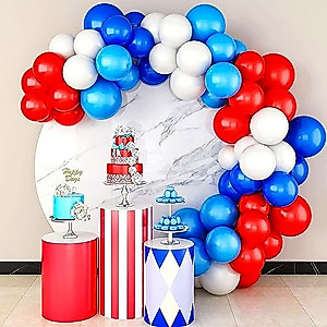 RUBFAC Red Balloons, 146 pcs Different Sizes Pack of 36 18 12 10 5 Inch for Balloon Garland or Balloon Arch as Graduation Wedding Birthday Baby Shower Anniversary Party Decorations