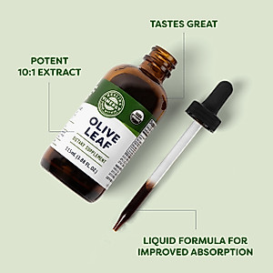 Vimergy Organic Olive Leaf Extract, 57 Servings – Pure Olive Leaf Liquid Drops – Supports Immune and Cardiovascular Health - USDA Organic, Gluten-Free, Non-GMO, Vegan & Paleo Friendly (115 ml)