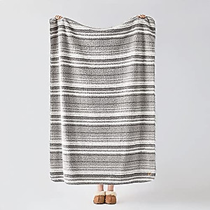 UGG - Daybreak Throw Blanket - Soft Striped Ombre Throw Blanket - 50" x 70" - Warm Accent Blanket for Couch or Bed - Cozy Home Décor - Stone