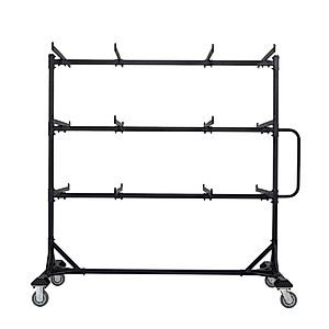 LIFETIME 80669 Upright Chair Storage Cart, Black