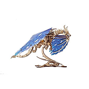 UGEARS Windstorm Dragon 3D Puzzle - Self-Assembly 3D Wooden Puzzles for Adults and Kids - Realistic 3D Dragon Puzzle Wood Model Kit with Rubber Band Motor - Laser-Cut Wooden Puzzle Mechanical Toy