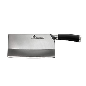 ZHEN Japanese VG-10 3-Layer forged High Carbon Stainless Steel Large Slicer Chopping chef Butcher Knife 8-inch, TPR handle