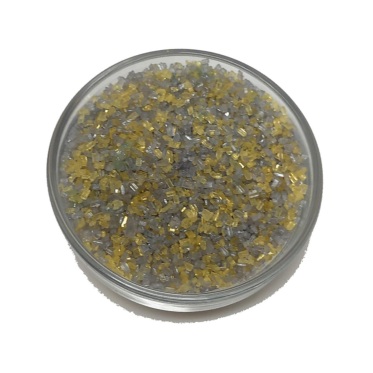 Snowy River Jewels Cocktail Sugar - All Natural Kosher Gold and Silver Cocktail Rimmer (4oz, Jewels)