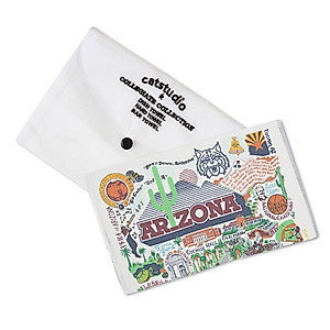 Catstudio Dish Towel, University of Arizona Wildcats Hand Towel - Collegiate Kitchen Towel for Arizona Fans for Students, Graduation, Parents and Alums