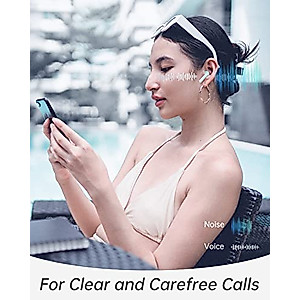 GIEC Wireless Earbuds Bluetooth Earbuds Noise Cancelling with Charging Case IP55 Waterproof Stereo Sound Wireless Earphones in Ear Sport Earbuds Wireless Headphones for Workout Free Headset