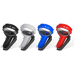 Touch Controller Grip Cover for Oculus Quest 2,Soft Silicone Handle Grip Protective Sleeve Cover with Hand Strap for Oculus Quest 2 VR Handle Accessories (Blue)