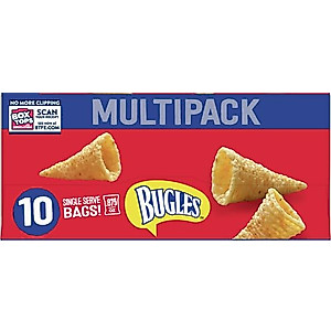 Bugles Crispy Corn Snacks, Original Flavor, Snack Bag, 8.75 oz