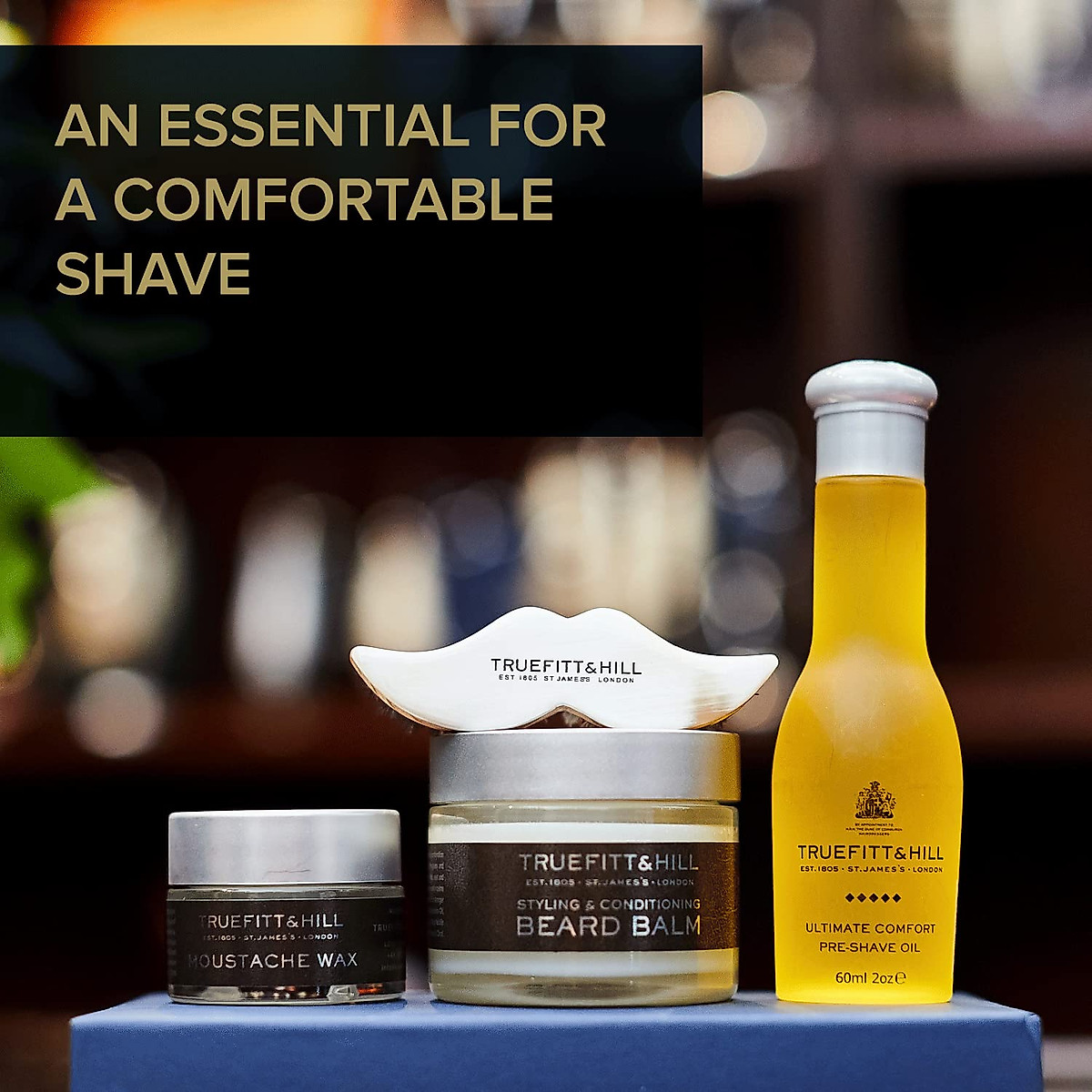 Truefitt & Hill Pre-shave Oil - Ultimate Comfort - Essential-Oil Based Ingredients that Moisturize, Heal, and Conditions Skin, Softens Hair Before Shave - 2 oz.