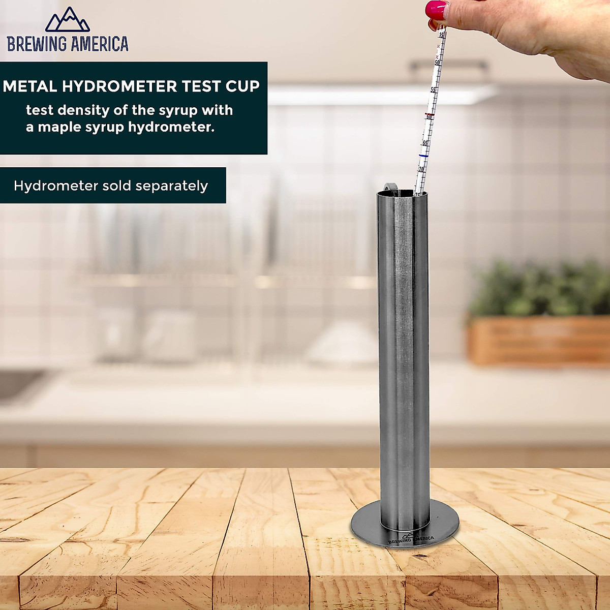 USA-Made Syrup Hydrometer KIT - Easy to Read and Metal Test Cup