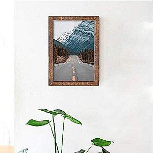 11x17 Frame Vintage Brown Smooth Molding 11x17 Poster Frame, Photo Frame for Wall Hanging, 3 Pack