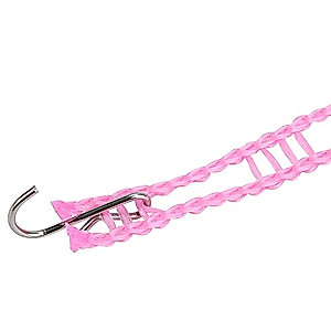 Bnineteenteam 2pcs Clothesline,Clothes Drying Rope Windproof Travel Clothesline for Indoor Outdoor Laundry Clothesline for Camping Travel & Home Use (2pcs-Pink)