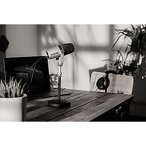 Shure MV7 USB/XLR Dynamic Microphone + AONIC 50 Wired/Wireless Noise Cancelling Headphones for Podcasting, Recording, Streaming & Gaming, Professional Quality Sound & Durability - Silver/Black