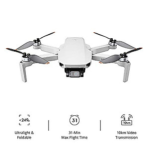 DJI Mini 2 Ultralight & Foldable Drone Quadcopter with Remote Controller - Gray (Renewed)