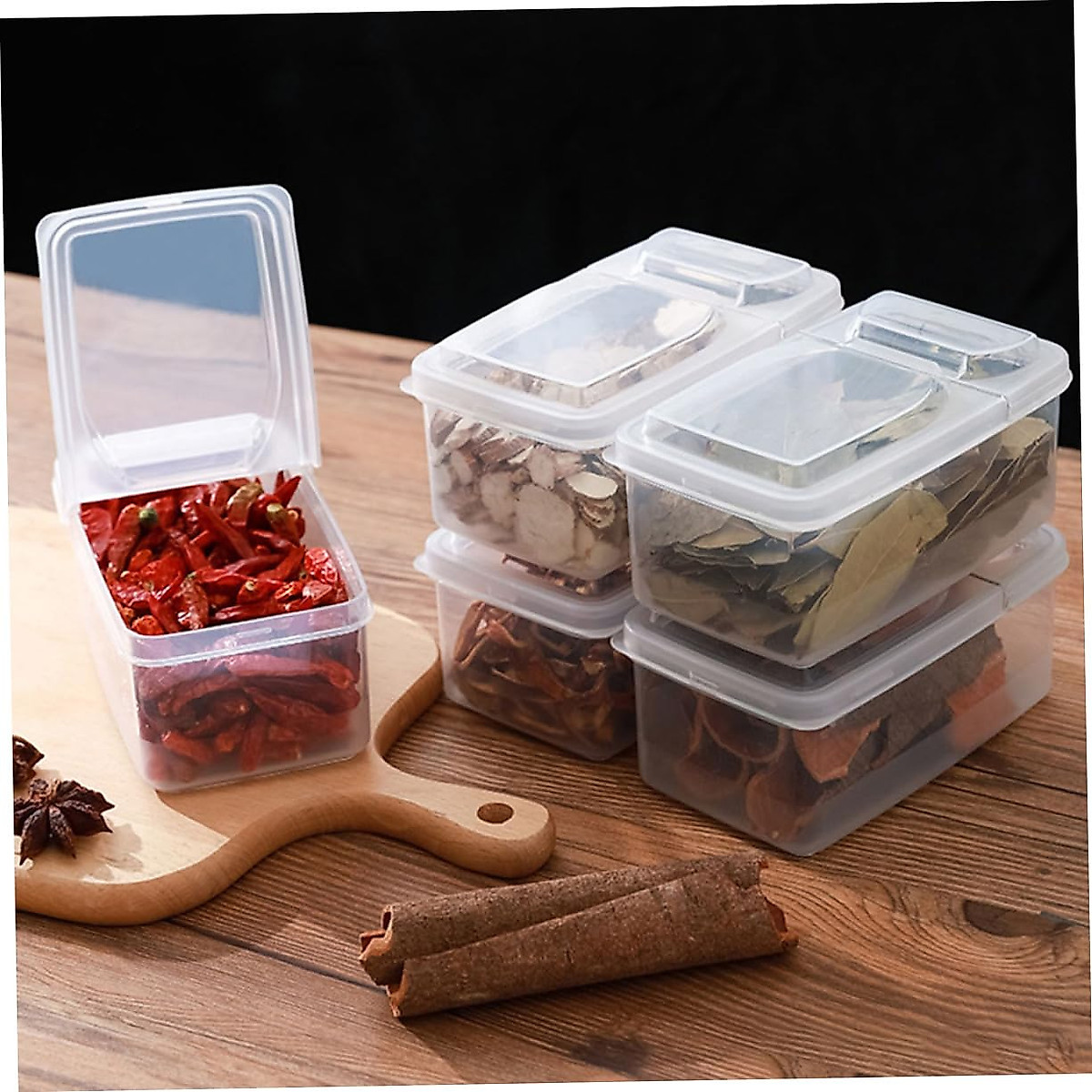 SHOWERORO Small Lightweight Condiment Dispenser Spice Storage Box Seasoning Jar for Home Restaurant