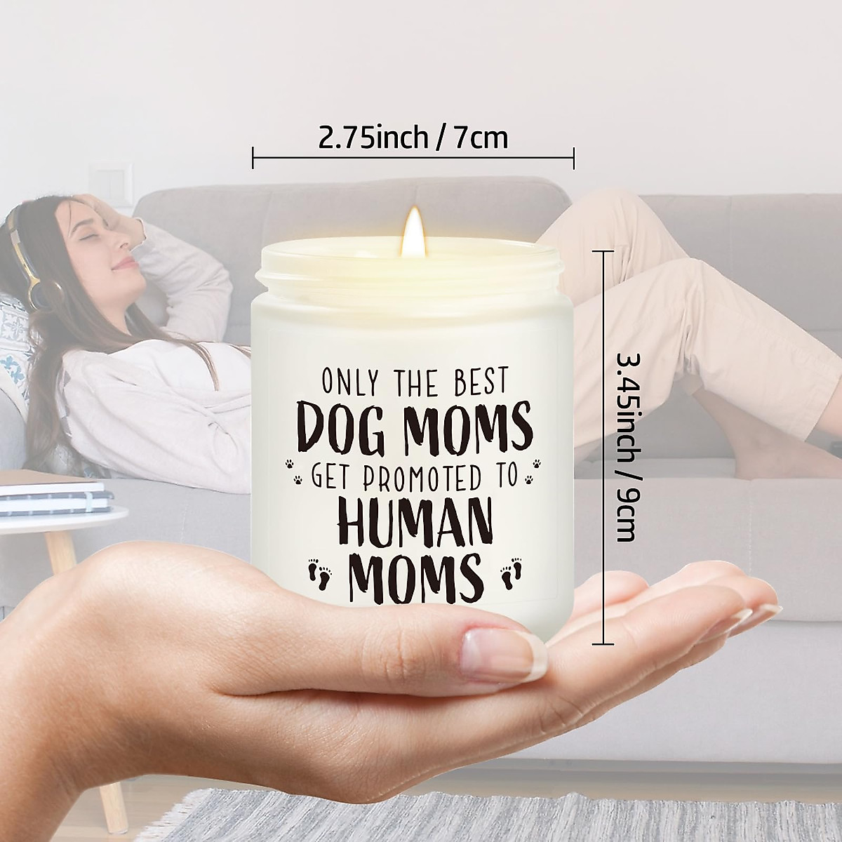 Best Expecting Mom Gifts,New Mom Gifts for Pregnant Women,Funny Dog Mom Pregnancy Gift for New Mom,First Time Mom Gifts,Mothers Day Gifts for New Mom,Mom to Be Gifts with Lavender Scented Candle