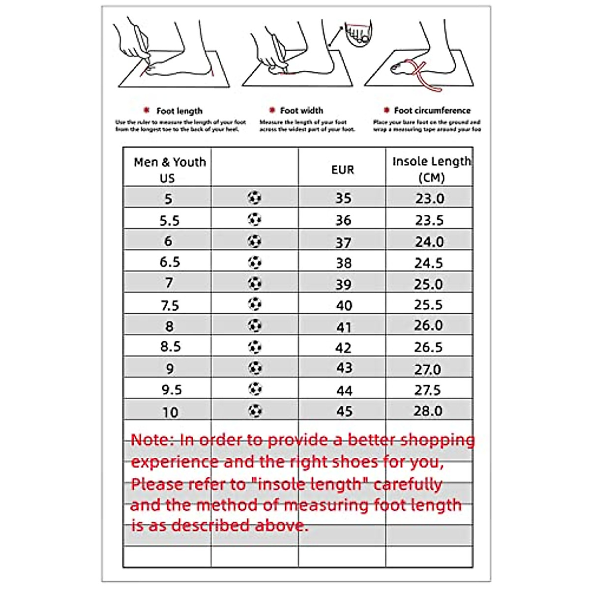 AMZ BSHIDA World Cup Professional Men's Soccer Cleats Unisex Adult Firm Ground Football Training Boots TF/AG Soccer Shoe Sneaker for Youth (8, Red AG)