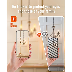 OMED E12 LED Candelabra Bulb 100 Watt Equivalent, 2700K Soft White, Dimmable LED Chandelier Light Bulbs, 7W 1000 Lumen Clear LED Candle Light Bulbs for Living Room, Light Fixture, 6 Pack