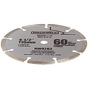 Rockwell RW9283 4 1/2-Inch 60-Grit Diamond Compact Circular Saw Blade