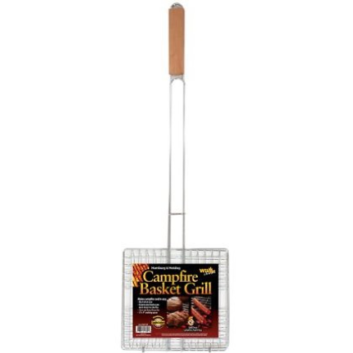 Campfire Basket Grill Grill Broiler with Long Handle, Standard version, Multicolor