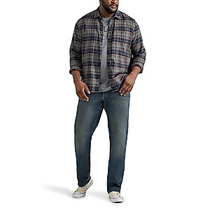 Lee Men's Big & Tall Extreme Motion Relaxed Straight Jean Maverick 50W x 30L