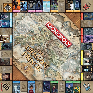 Monopoly: The Dragon Prince | Buy, Sell, Trade Characters Such as Ezran, Rayla, and Callum from The Netflix Series | Classic Monopoly Game | Officially-Licensed The Dragon Prince Merchandise