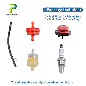 POSEAGLE 951-14027A Carburetor Replaces 751-10638, 951-10638, 951-10638A, 951-14026A, 951-14027A for MTD 170-SU, 270-SU, 270-SUA, 370-SU, 370-SUC Snow Blower Engine