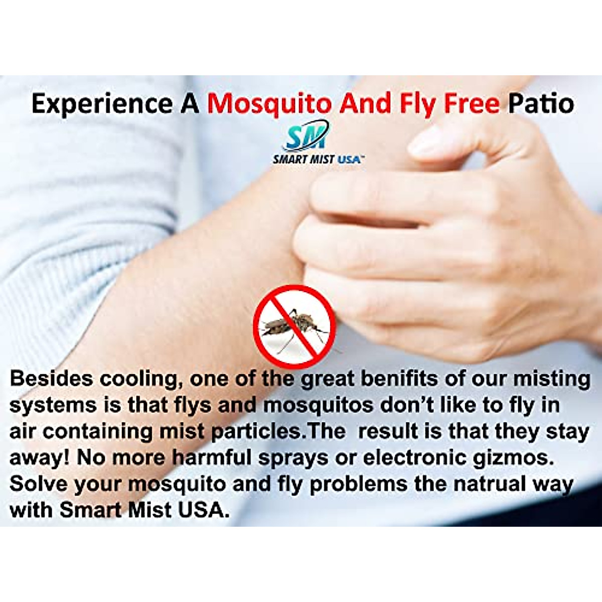 Smart Mist USA App Controlled High Pressure Misting System Kit 1000 PSI 60' Stainless Steel Tubing 30 Nozzles Patio Misting System Kit .4 gpm (.006" Nozzle for Most hot climates)