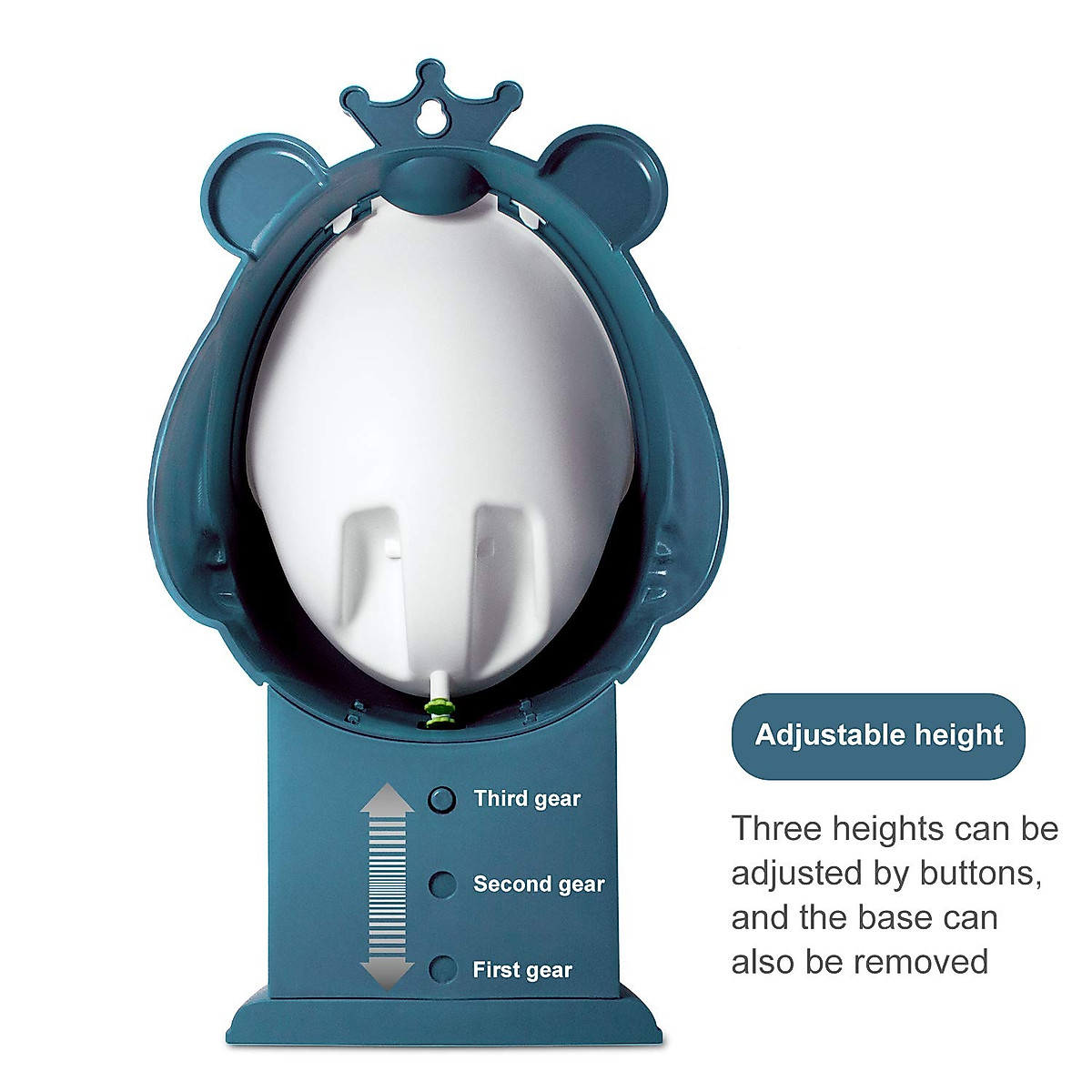 Hallo Potty Training Urinal Boy Urinal Kids Toddler Pee Trainer Bathroom Funny Baby Training Potties（DEEP Blue）