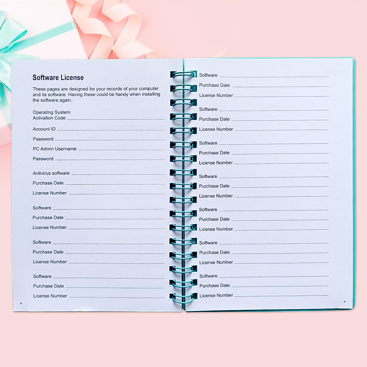 Discreet Password Book with Alphabetical A-Z Tabs - Password Notebook for Internet Website Address Login, Password Keeper and Organizer, No Title on The Cover, 6" x 4", Green