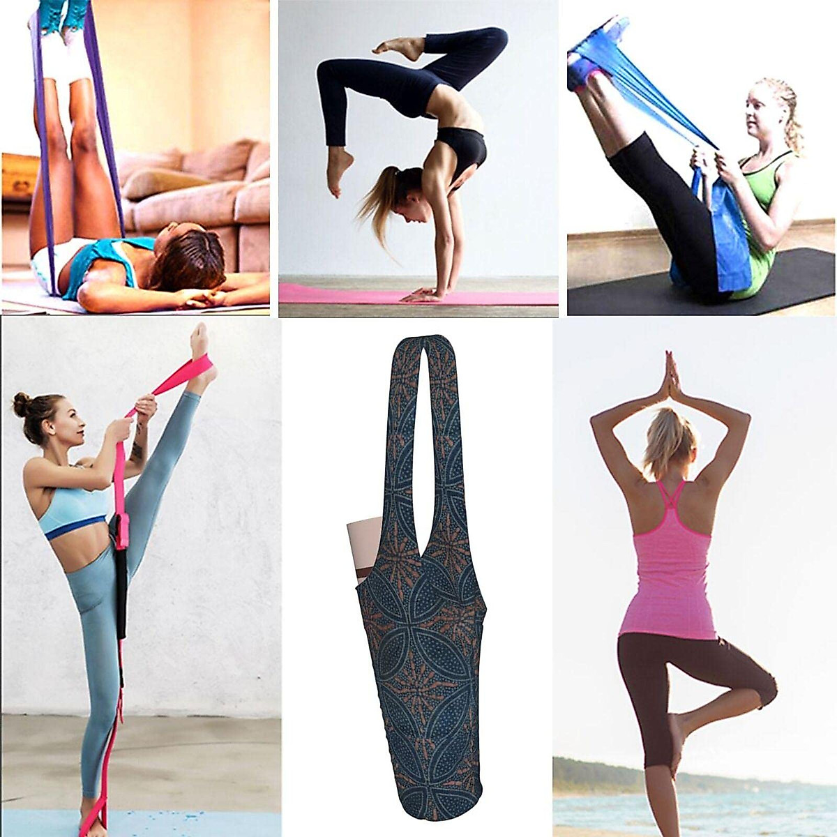 Yoga Mats Bag with Pockets for Thick Mats Yoga Mat Bag Men Large Size Yoga Accessories Yoga Mat Bag for Women