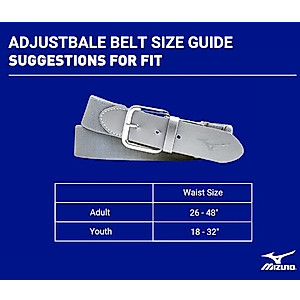 Mizuno Classic Elastic Baseball/Softball Belt , Adult One Size Fits All, Shocking Pink