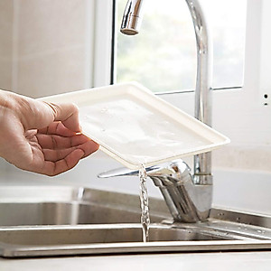 Kaxich Kitchen Sponge Holder Sink Organiser Caddy Dishwashing Liquid Soap Brush Towel Drainer Rack Bathroom Storage