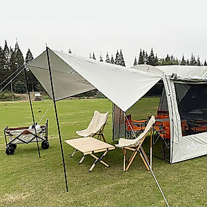 WINTENT Versatile Car Tent SUV Tailgate Attachement Tent Rainfly Screen Room for Camping （15.9 x 7.9 x 6.4ft） (Ranifly)