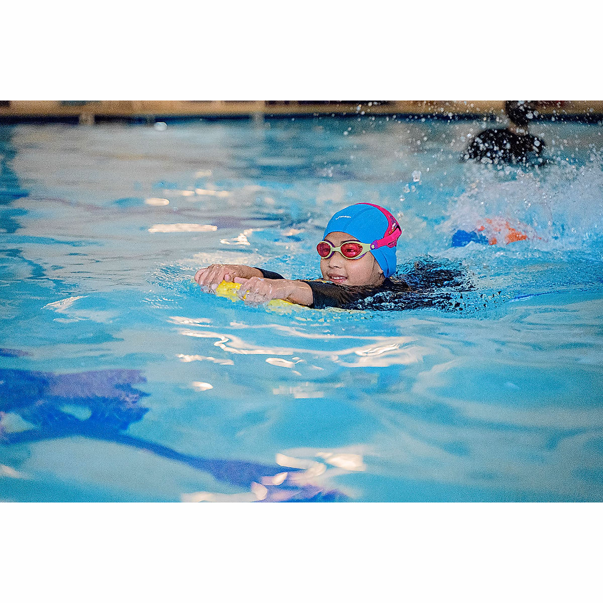 FINIS DragonFly Goggles - Kids Swim Goggles for Ages 4-12 with UV Protection, Buoyant Neoprene Strap, and Durable Lenses - PVC- and Latex-Free - Scales