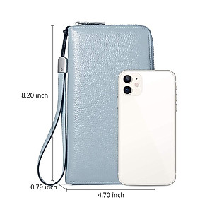 BOSTANTEN Women's Leather Designer Handbags Tote Purses Shoulder Bucket Bags Bundled with RFID Blocking Zip Around Credit Card Holder Phone Clutch Wristlet