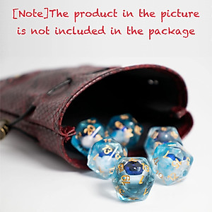 DND Eyeball Dice with Metal Box, Byhoo D20 Dice of Dungeons and Dragons, DND Eye Dice with Case Set - Board Game 5e DND Accessories Handmade Dice for Tabletop RPG Game Starter Beginner