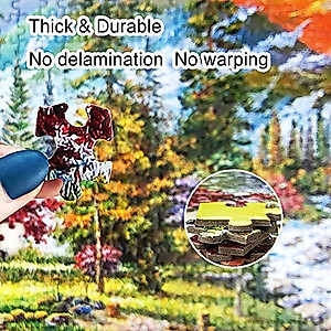 Jigsaw Puzzles 1000 Pieces for Adults and Kids – Large Format Thick Lasting Jigsaw Puzzle for Teens (Autumn Hut)